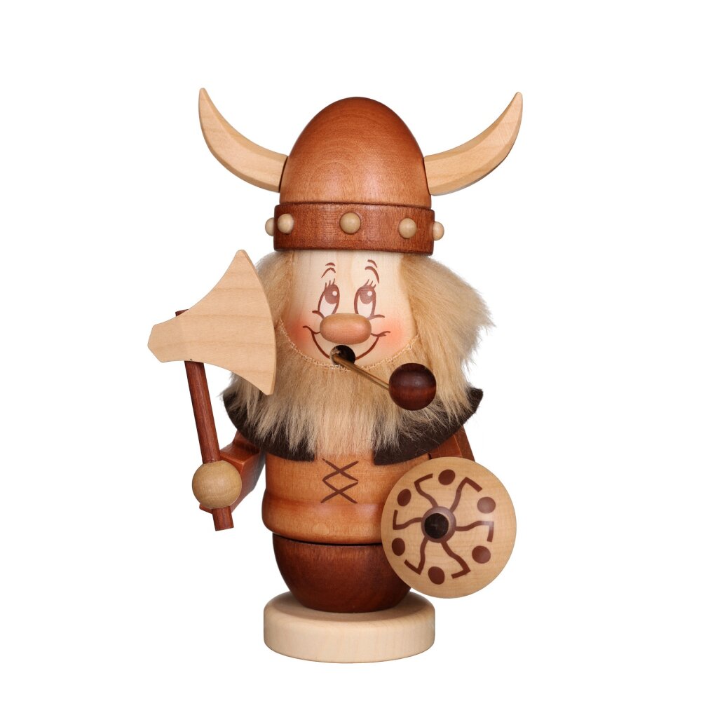 Christian Ulbricht Räuchermann Wichtel Wikinger klein - Holzkunst aus ...